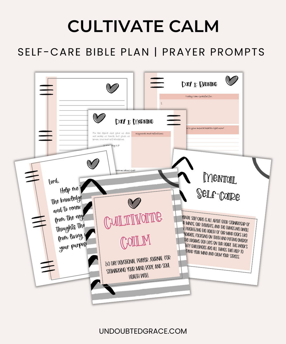 Cultivate Calm Journal - Printable – Undoubted Grace