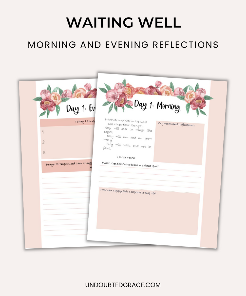 Waiting Well Journal - Printable – Undoubted Grace